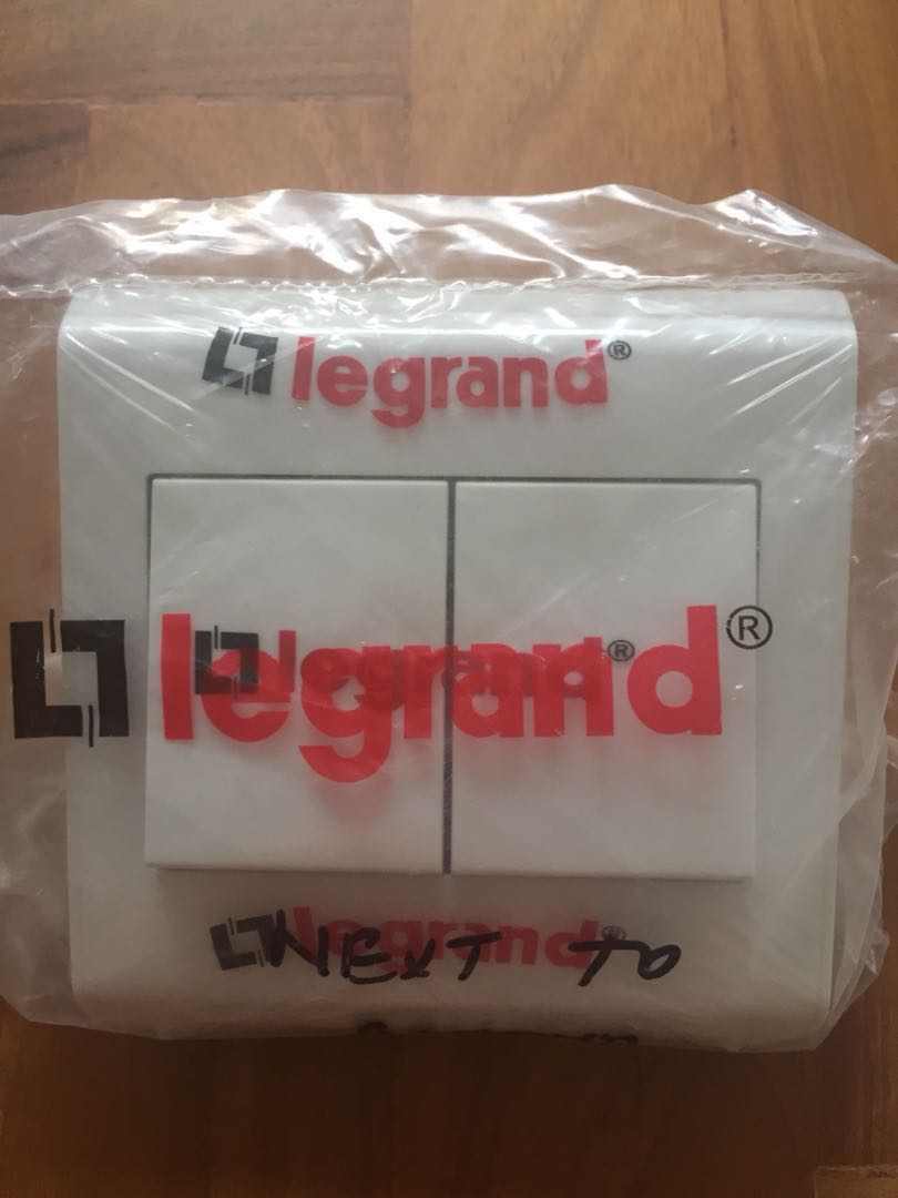 Legrand Switch - 2 Gang, TV & Home Appliances, Electrical, Adaptors ...