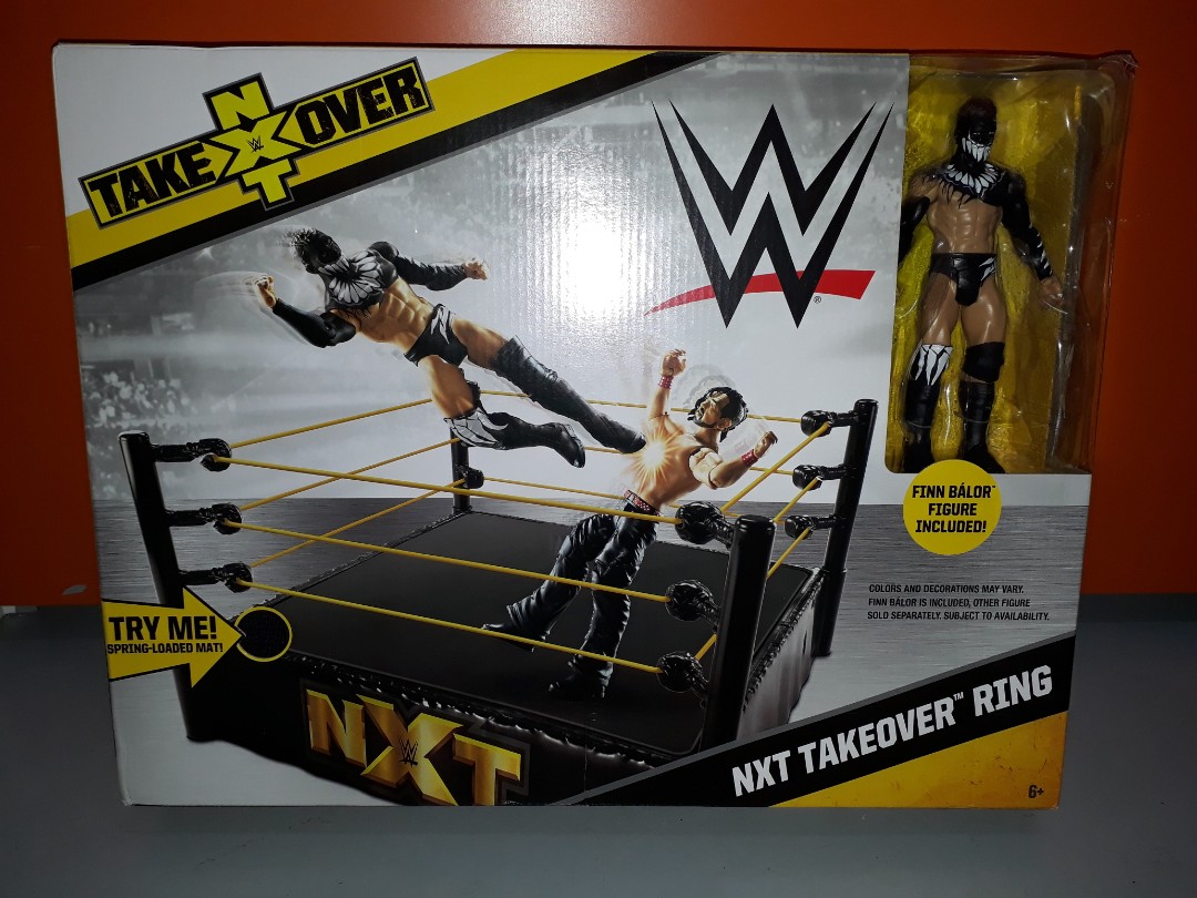Mattel WWE NXT Takeover Ring with exclusive Finn Balor figure!, Hobbies ...