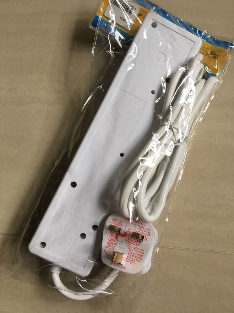 Safety Extension Socket, TV & Home Appliances, Electrical, Adaptors ...