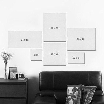 8" x 12" Photobook Singapore Personalised Canvas Air Print, Furniture ...