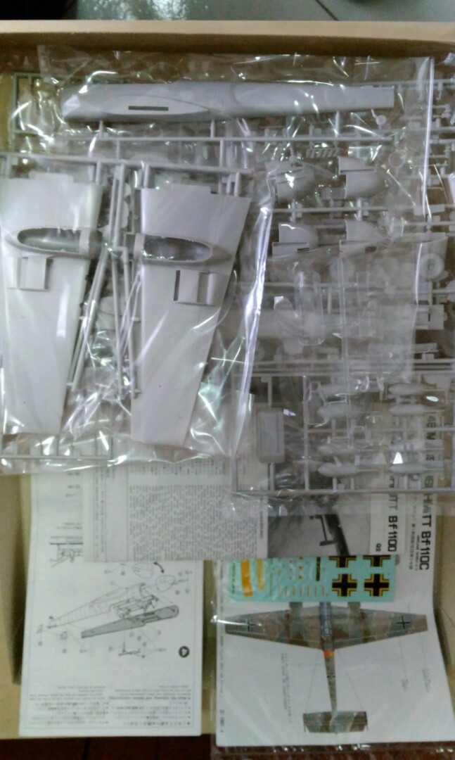 Fujimi 1:48 Messerschmitt Bf 110 C/D Model Kit., Hobbies & Toys, Toys ...