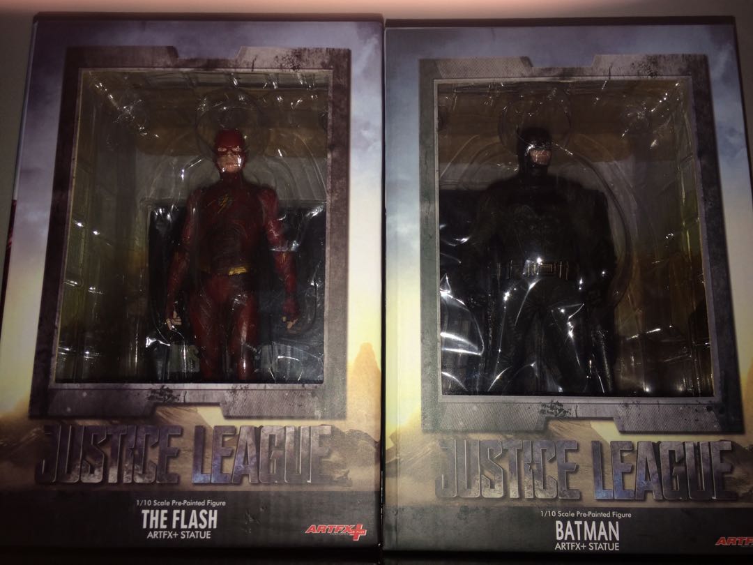 (MIB) Justice League 1/10 Scale PrePainted Figure - THE FLASH & BATMAN ...