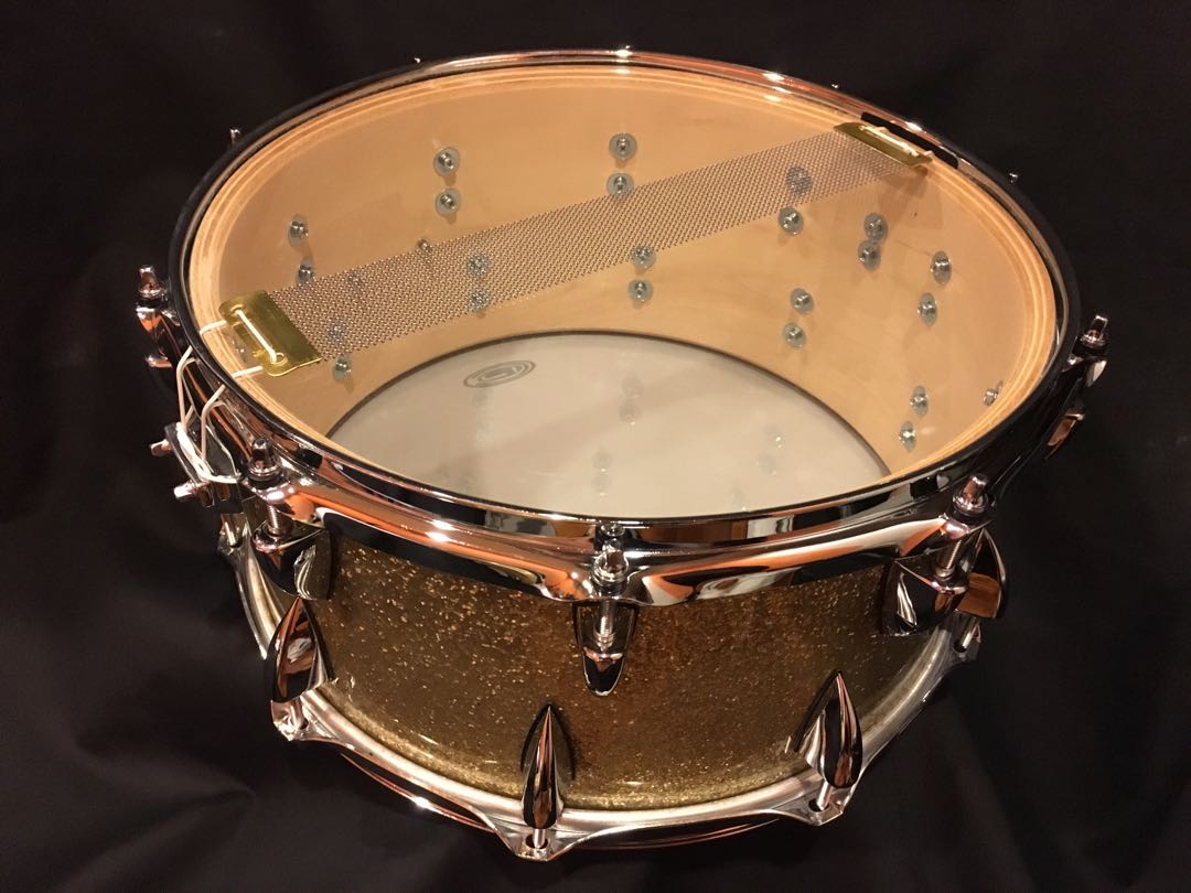Orange County Drums & Perc OCDP 14x7 Silver Sparkle Maple Snare Drum ...