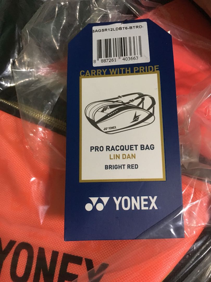 Yonex Badminton Lin dan bag, Sports Equipment, Sports & Games, Racket ...
