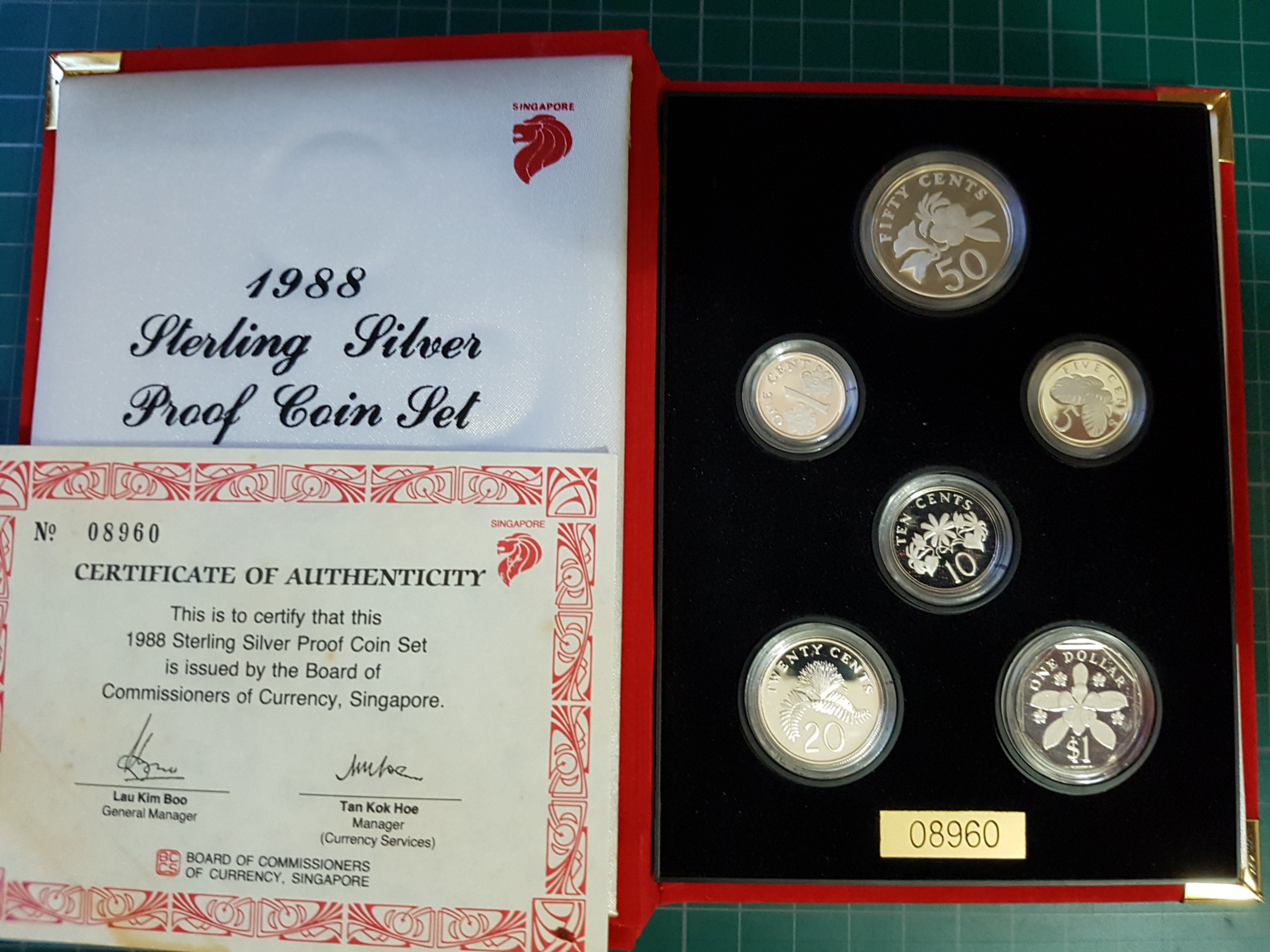 1988 Sterling silver proof coin set, Hobbies & Toys, Memorabilia ...