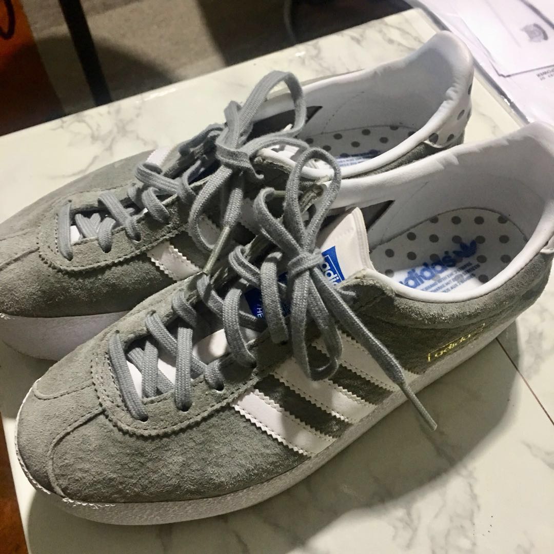 Adidas Grey Gazelle platform Shoes, Women's Fashion, Footwear, Sneakers ...