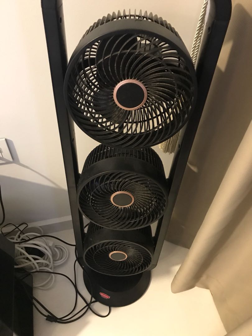 EuropAce Trio Turbo Oscillating Fan EQQ 7931S, Furniture & Home Living ...