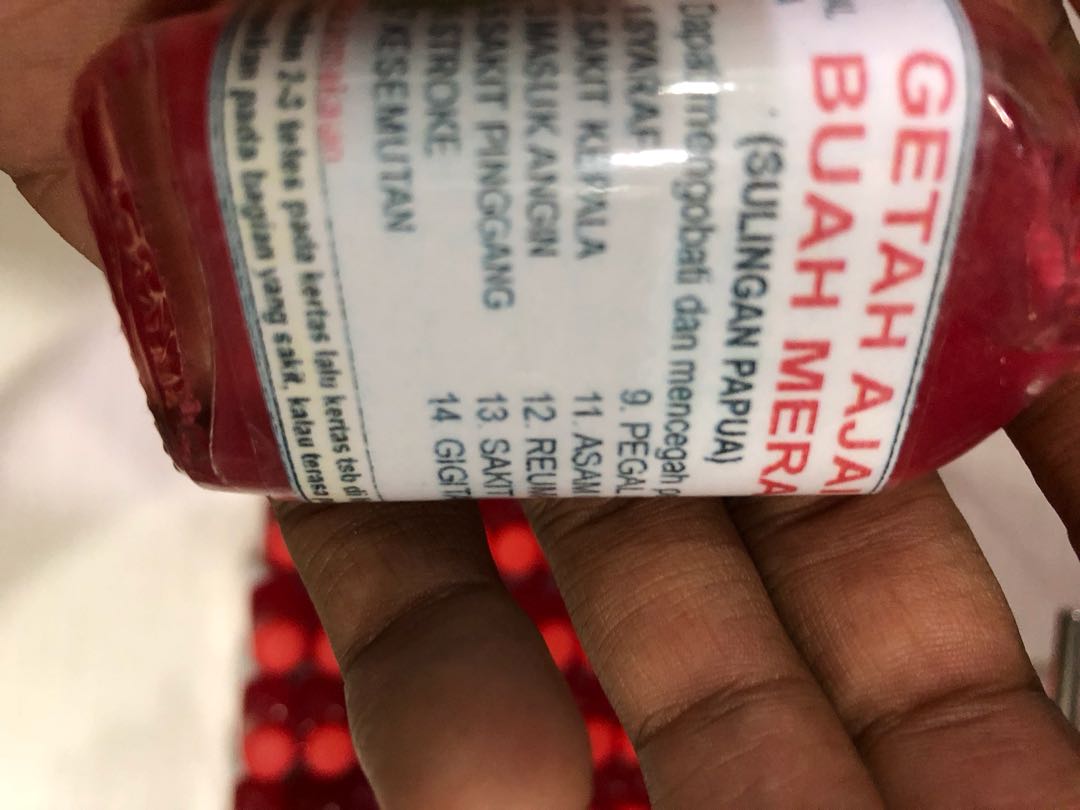 Getah kayu buah merah, Health & Nutrition, Health Supplements, Sports ...