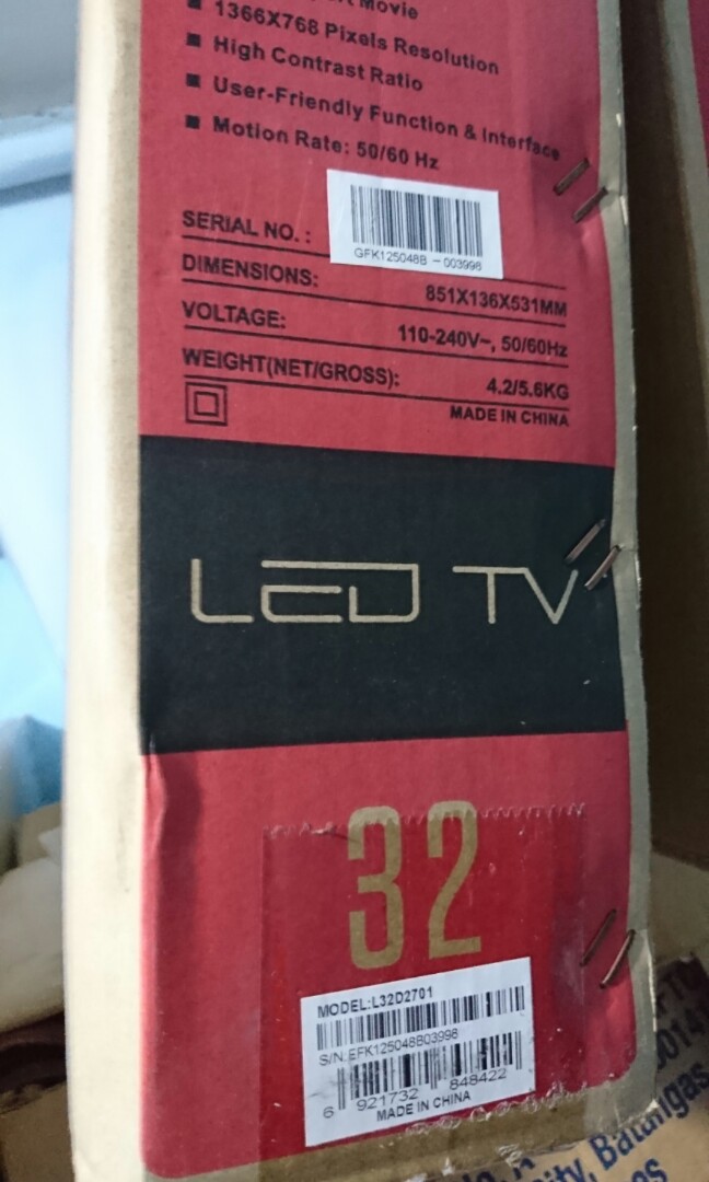 TCL LED TV 32 inches, TV & Home Appliances, TV & Entertainment, TV on ...