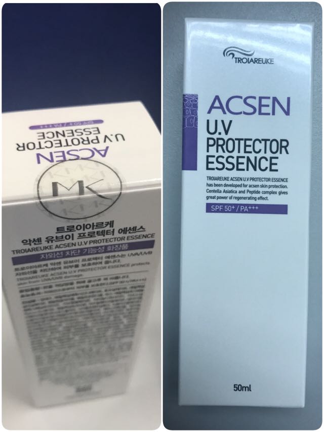 Troiareuke Acsen U.V Protector Essence SPF 50+, 美容＆個人護理, 健康及美容 - 皮膚護理 ...