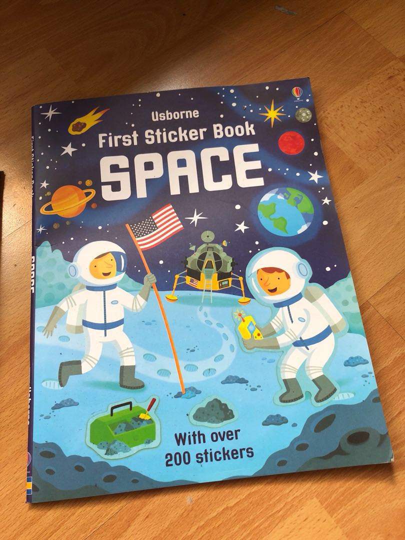 Usborne Space Sticker Book, Hobbies & Toys, Books & Magazines, Children ...