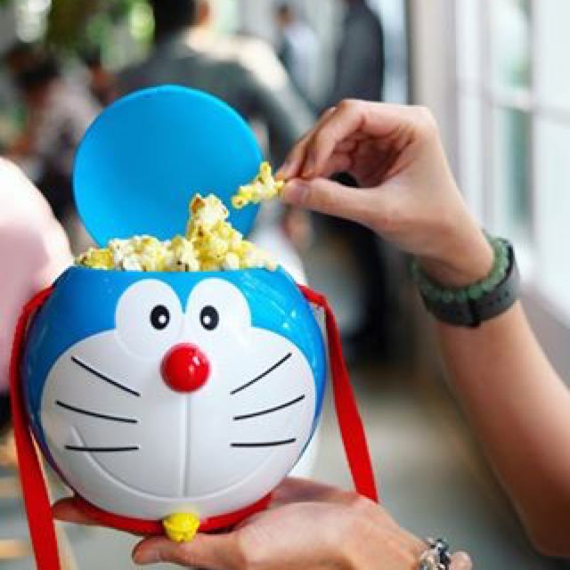 Doraemon popcorn bucket, Hobbies & Toys, Toys & Games on Carousell