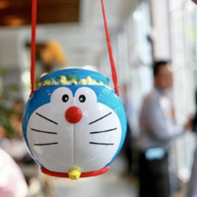 Doraemon popcorn bucket, Hobbies & Toys, Toys & Games on Carousell