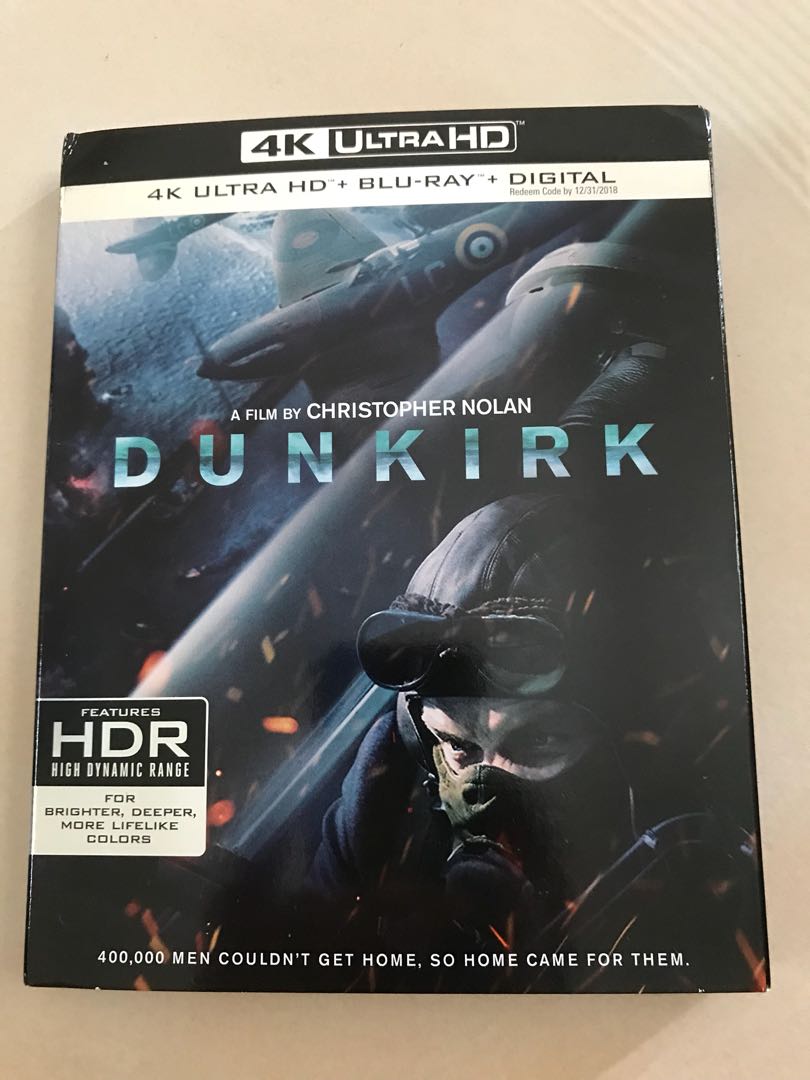 Dunkirk UHD 4K Blu-ray, Hobbies & Toys, Music & Media, CDs & DVDs on Carousell