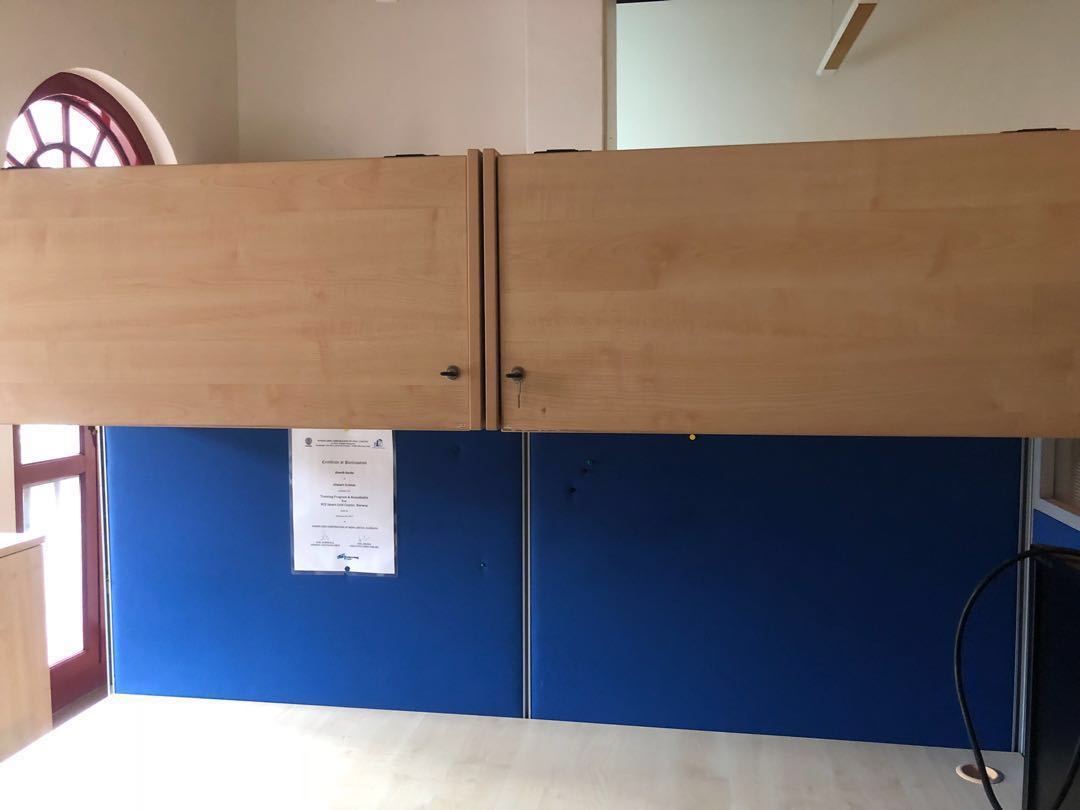 Office workstation with storage, Furniture & Home Living, Furniture ...