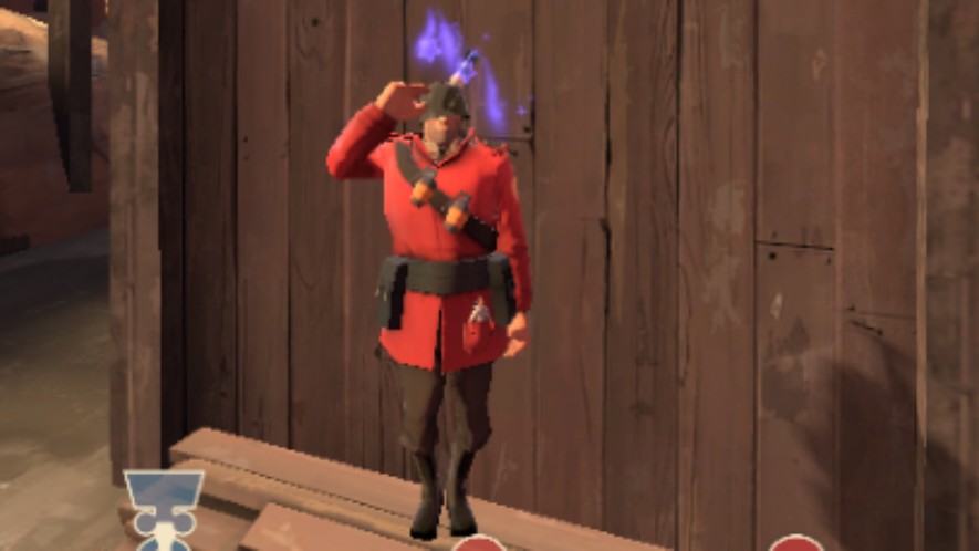 TF2 SOLDIER UNUSUAL STARSTORM SLUMBER LUCKY SHOT, Hobbies & Toys, Toys ...