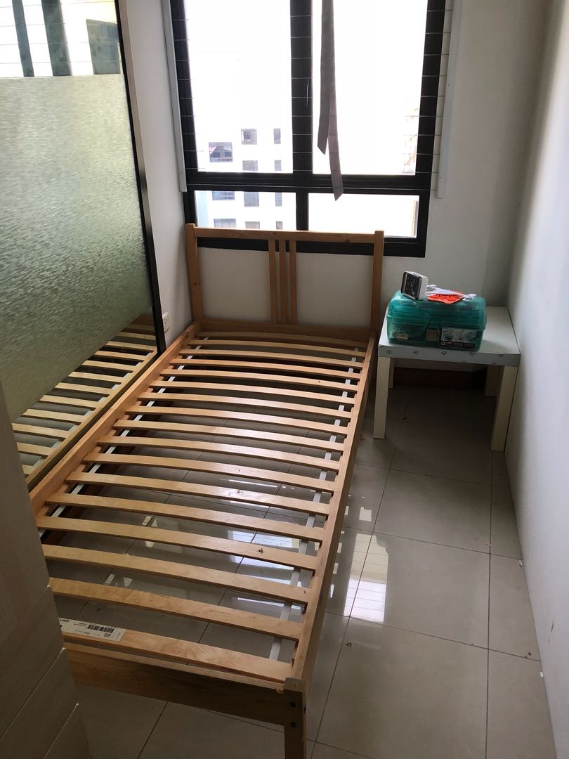 Used Single Bed Frame, Furniture & Home Living, Furniture, Bed Frames ...