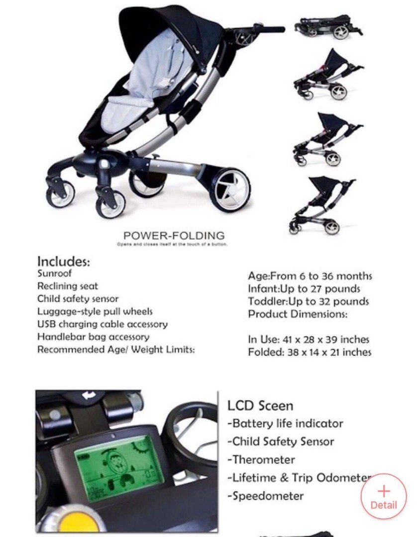 4 moms origami baby stroller, Babies & Kids, Going Out, Strollers on ...