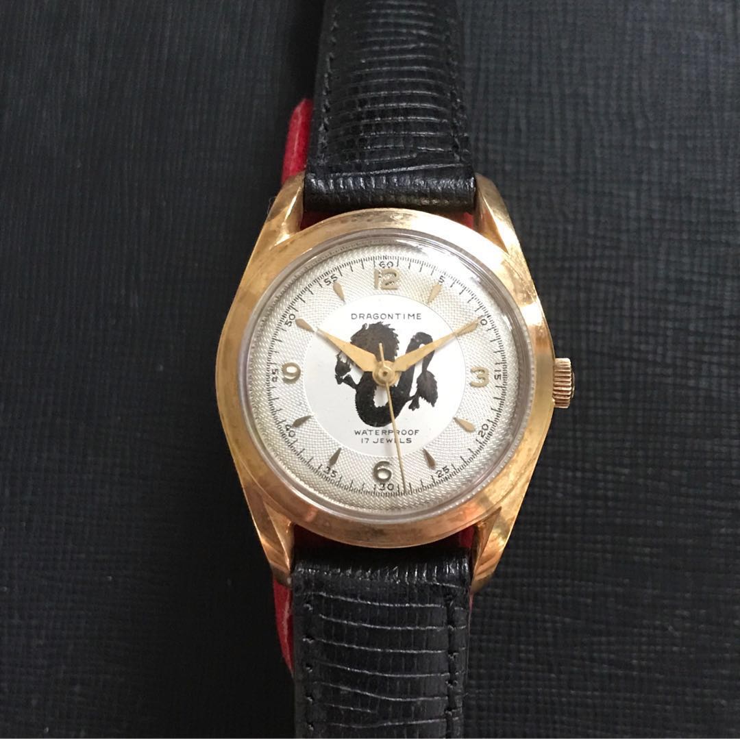 Vintage Jenco Dragon Time Watch, Women's Fashion, Watches & Accessories ...