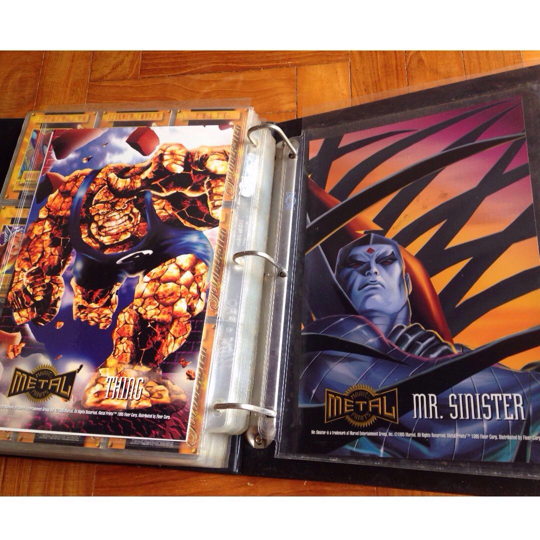 Full Set 1995 Marvel Metal Base Cards +18Gold+18MetalBlaster, Hobbies ...