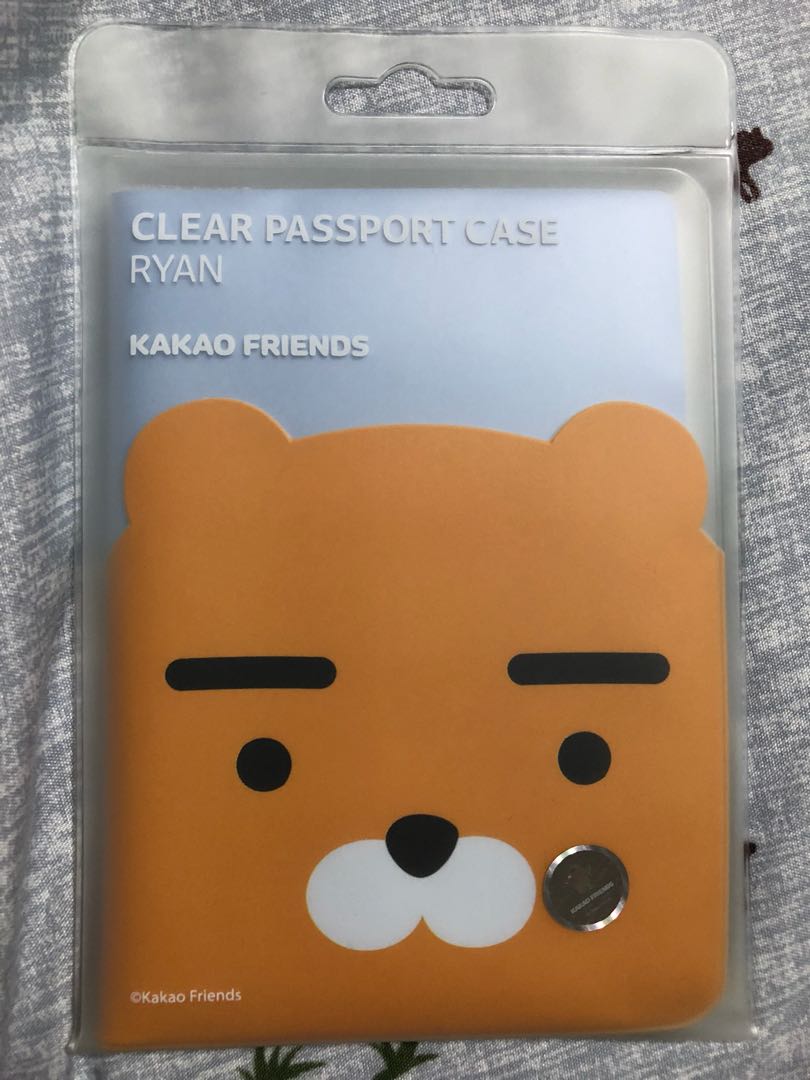 Kakao Friends Ryan PVC Passport Holder, Everything Else on Carousell