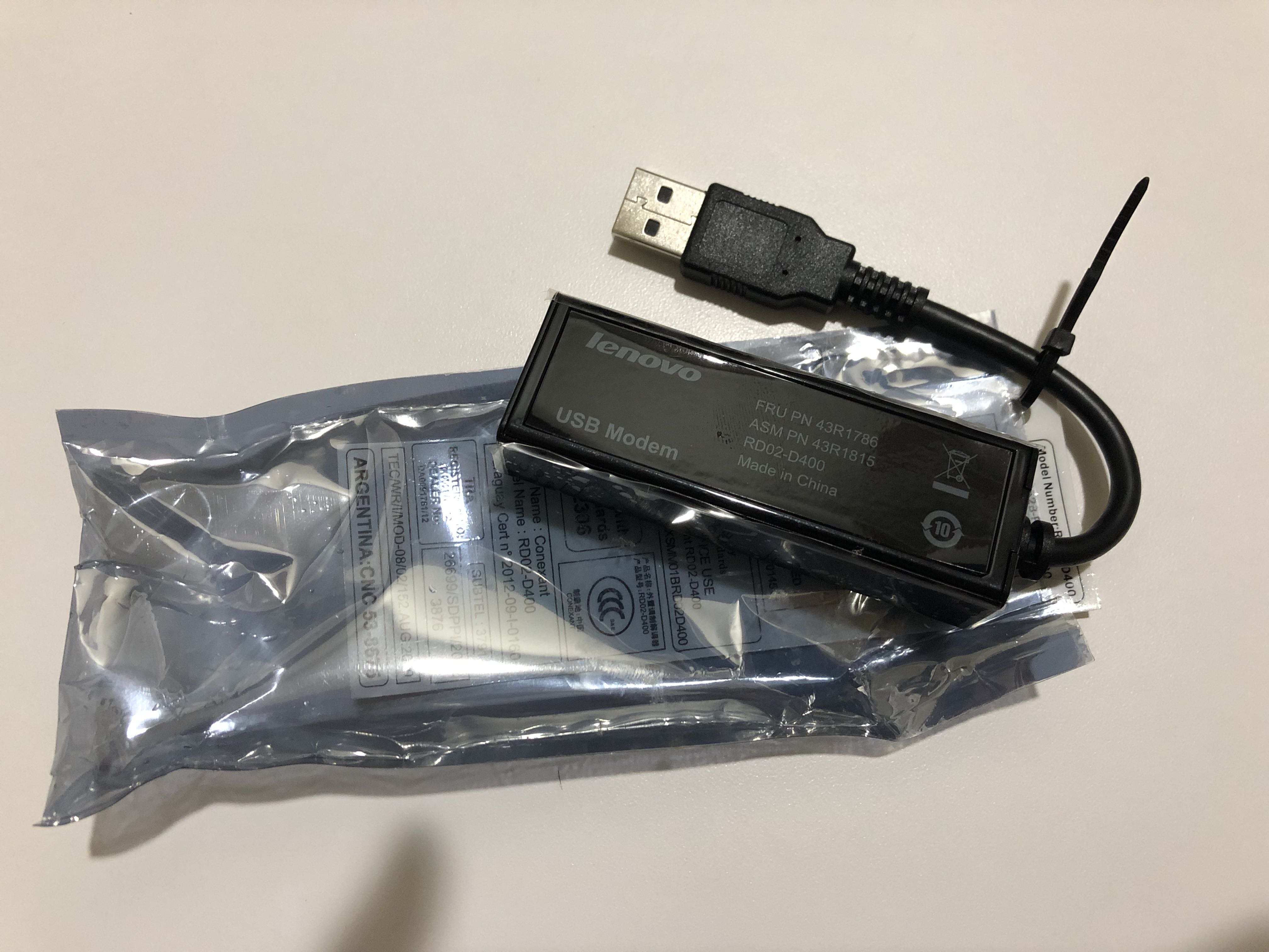 Lenovo USB Modem, Electronics, Computer Parts & Accessories on Carousell