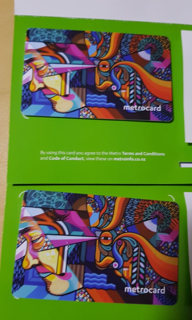 metro card for public transportation in Christchurch, New Zealand ...