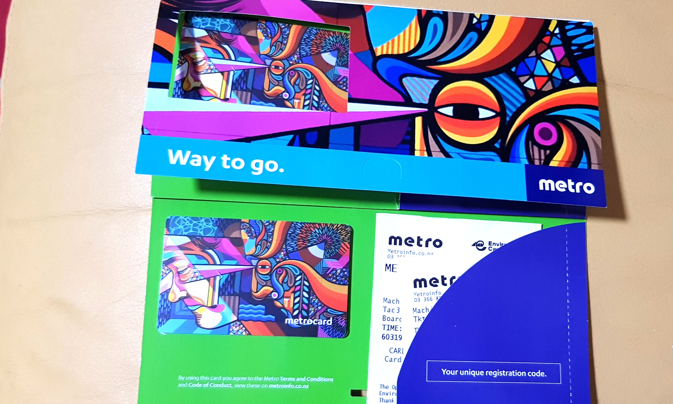 metro card for public transportation in Christchurch, New Zealand ...