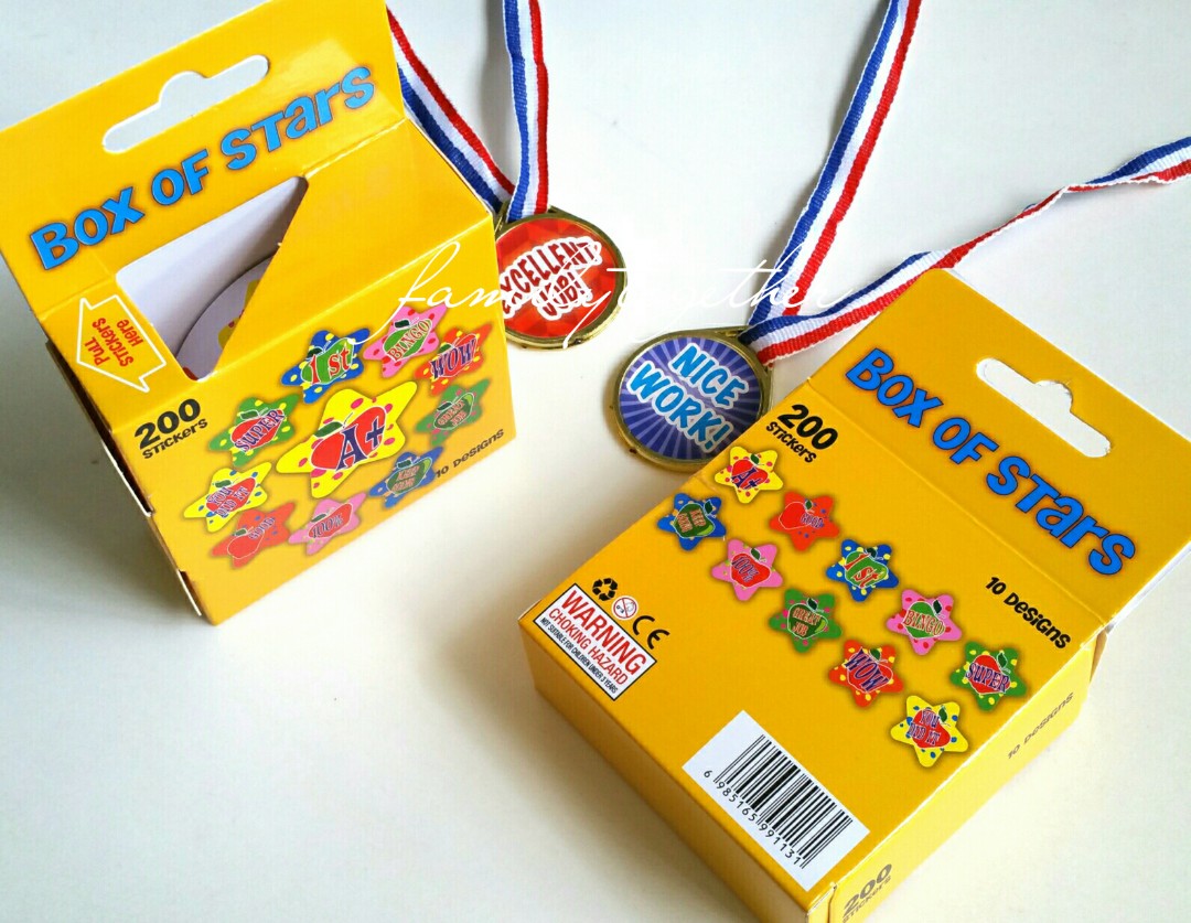 Stickers in Box: Reward Stickers/ Teachers Stickers, Hobbies & Toys ...