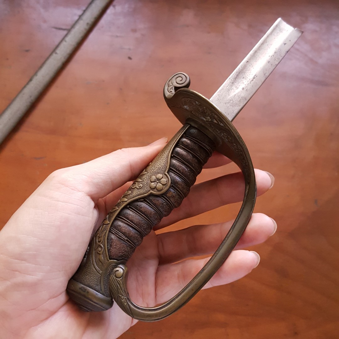 WW1 Russo-Japanese War Command Saber Sword Mountings Koshirae, Hobbies ...