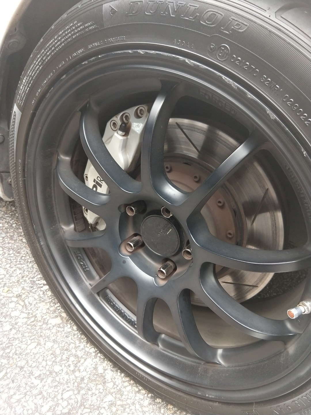 Api racing 6 pot and 4 pot brake and advan forge rim up for sale, Car ...
