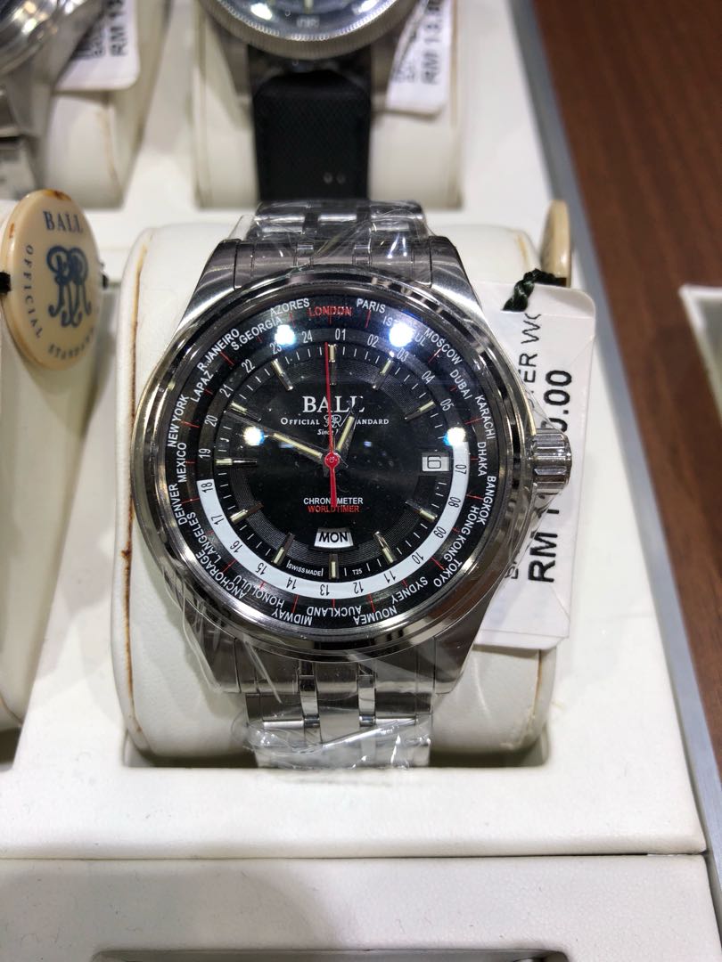 Ball Trainmaster worldtime, Luxury, Watches on Carousell