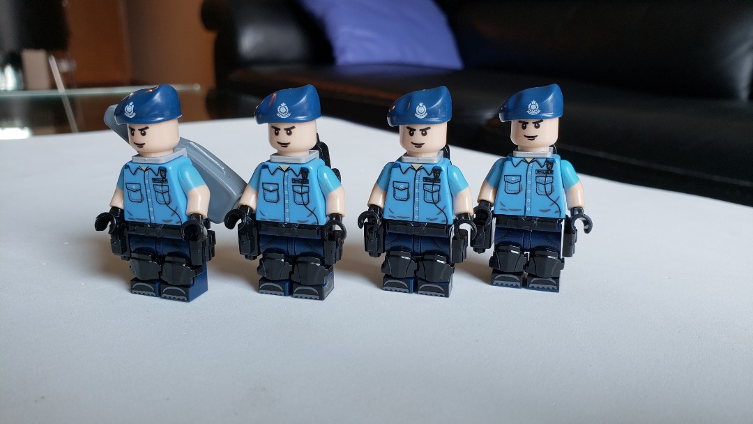 香港警察CTRU反恐特勤隊-鐵路小隊人仔4隻(lego樂高規格), 興趣及遊戲, 玩具 & 遊戲類 - Carousell