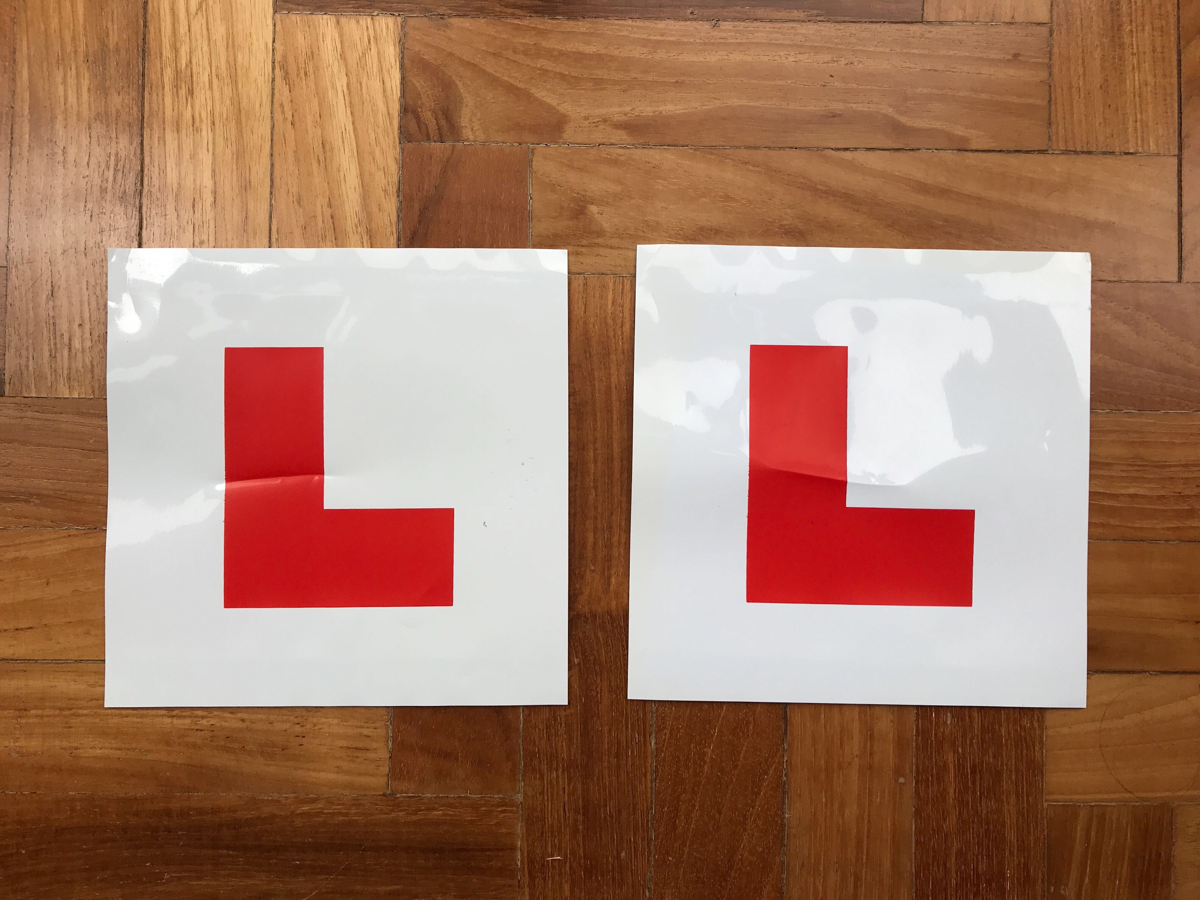 L sign for car driving with magnet, Car Accessories, Accessories on ...