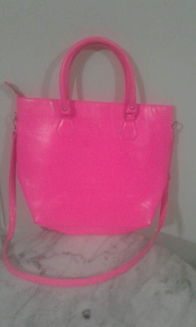 Neon pink bag, Women's Fashion, Bags & Wallets, Cross-body Bags on ...