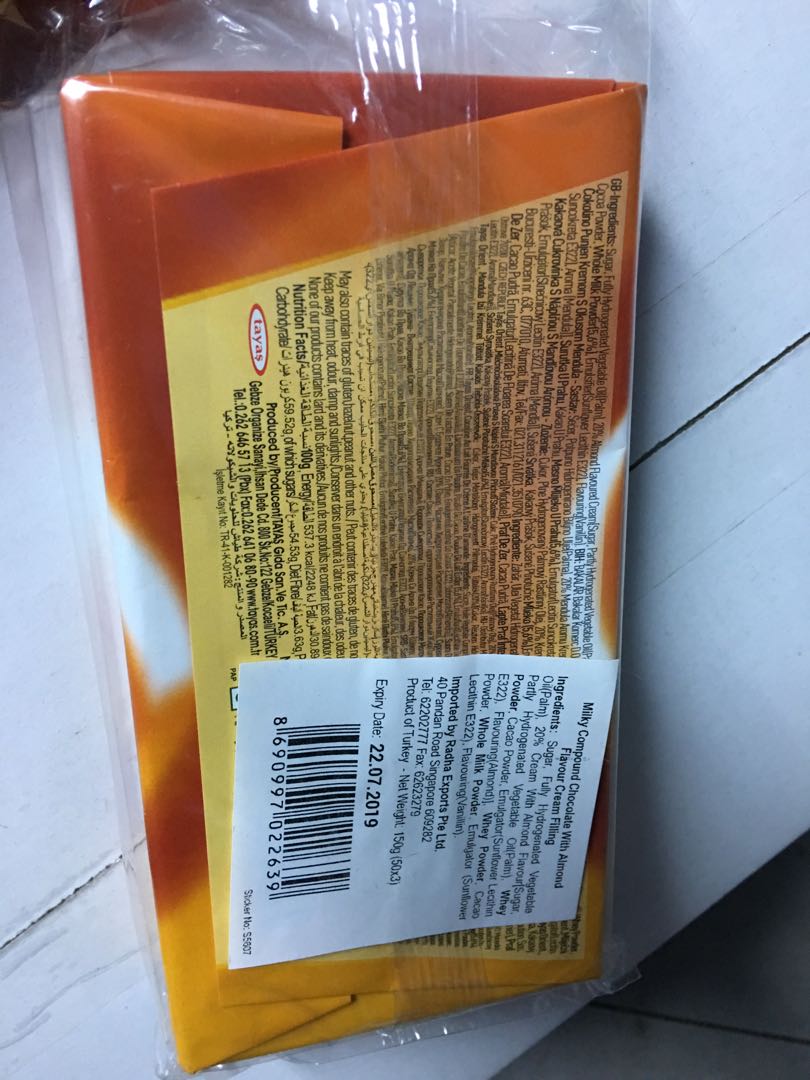 Tayas Orient chocolate, Food & Drinks, Packaged Snacks on Carousell