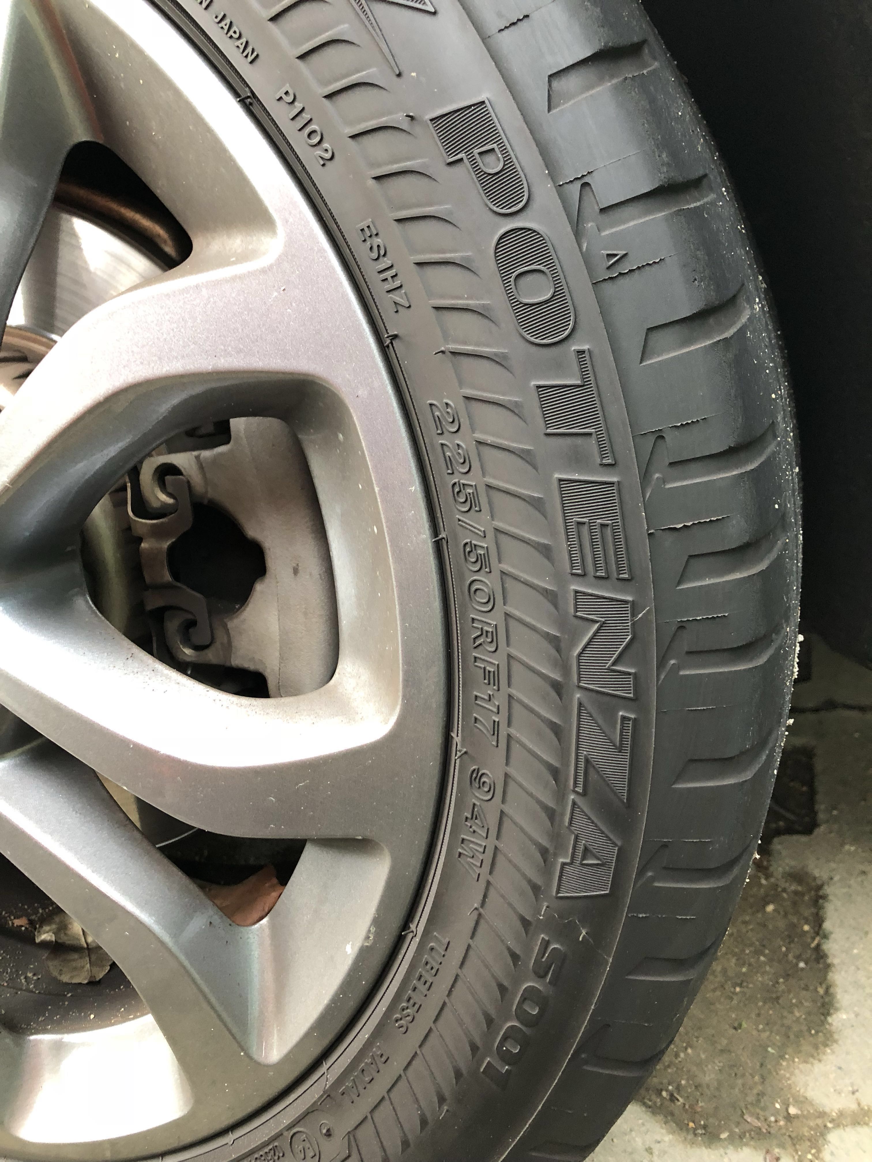 17“ W205 Original Rims With Potenza S001 Run Flat Tyre, Car Accessories ...