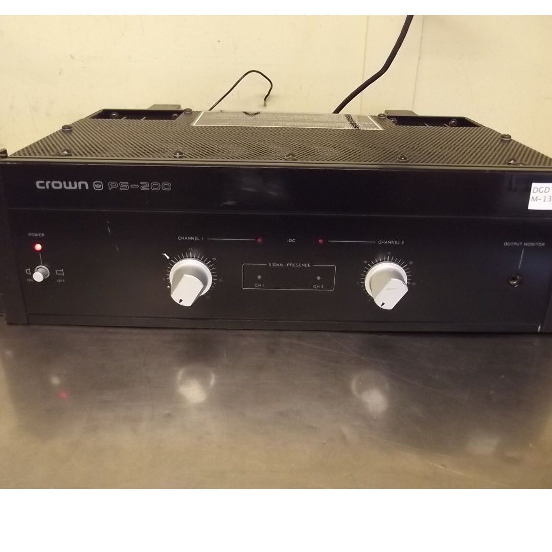 Crown PS-200 power amplifier ( Unbelievable Low Prrice ), Audio, Other ...