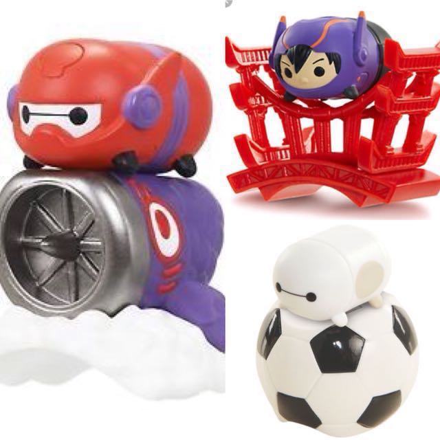 Disney Tsum Tsum Blind Bag Mystery Pack Hiro/ Baymax Armoured/ Baymax ...
