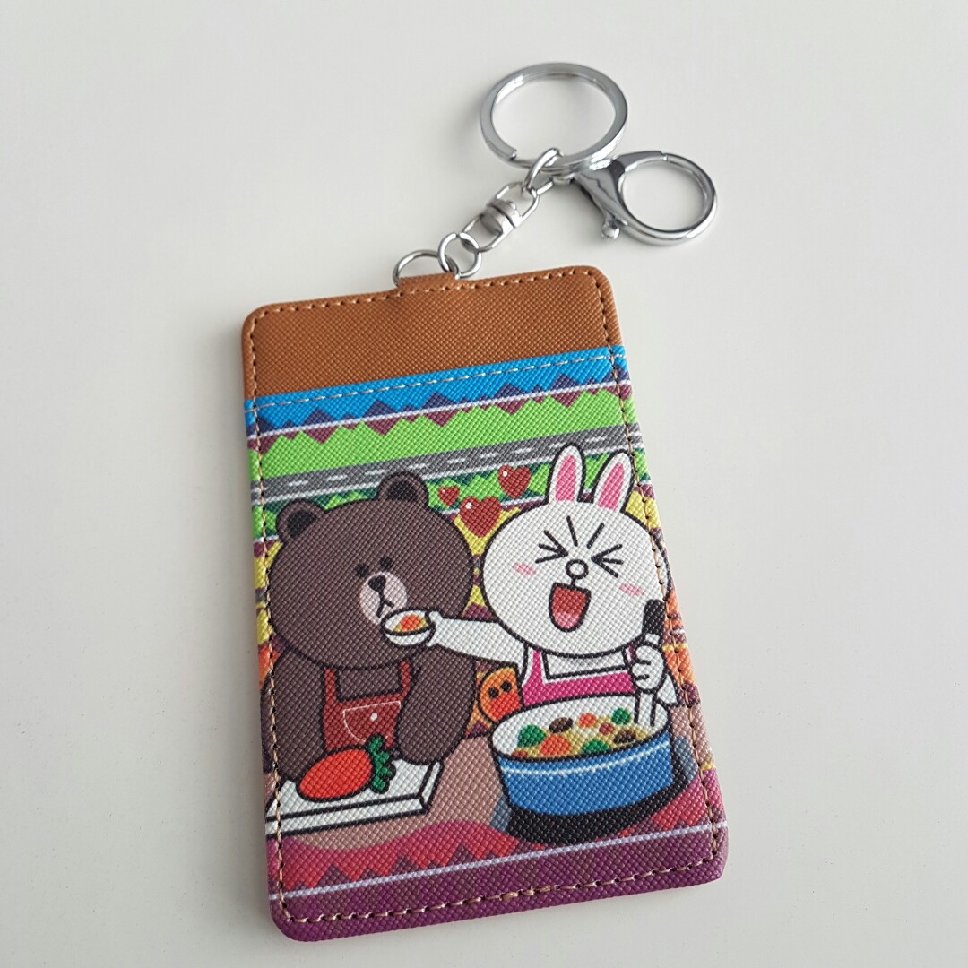 LINE Friends Brown and Cony EZ-Link / Company Pass / Access Card Holder ...