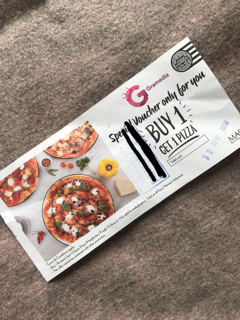 Pizza Marzano Voucher Buy 1 Get 1 Pizza, Serba Serbi di Carousell Pizza Marzano Voucher Buy 1 Get 1 Pizza, Serba Serbi di Carousell