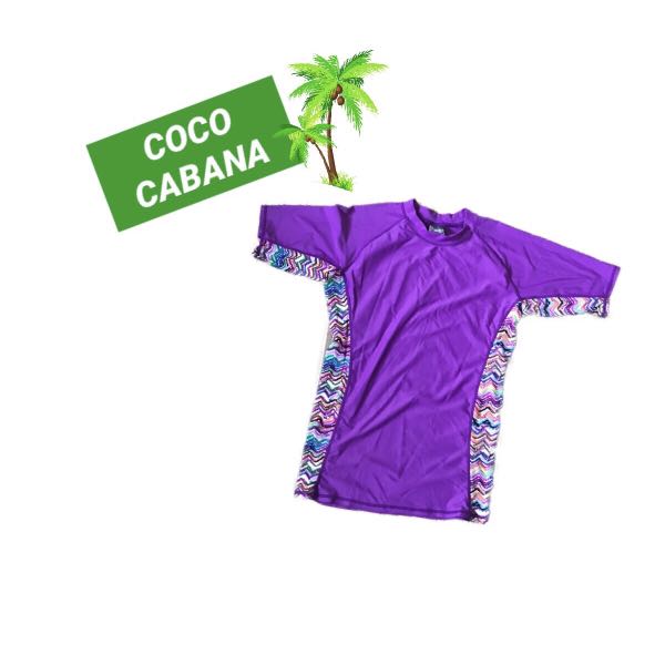 COCO CABANA RASHGUARD PURPLE, Women's Fashion, Swimwear, Rash guard on ...