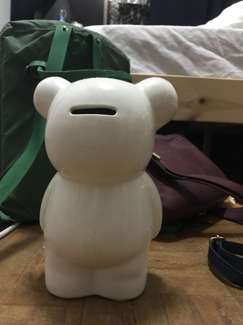 Drawable ceramic bear bank, Babies & Kids, Bathing & Changing, Baby ...