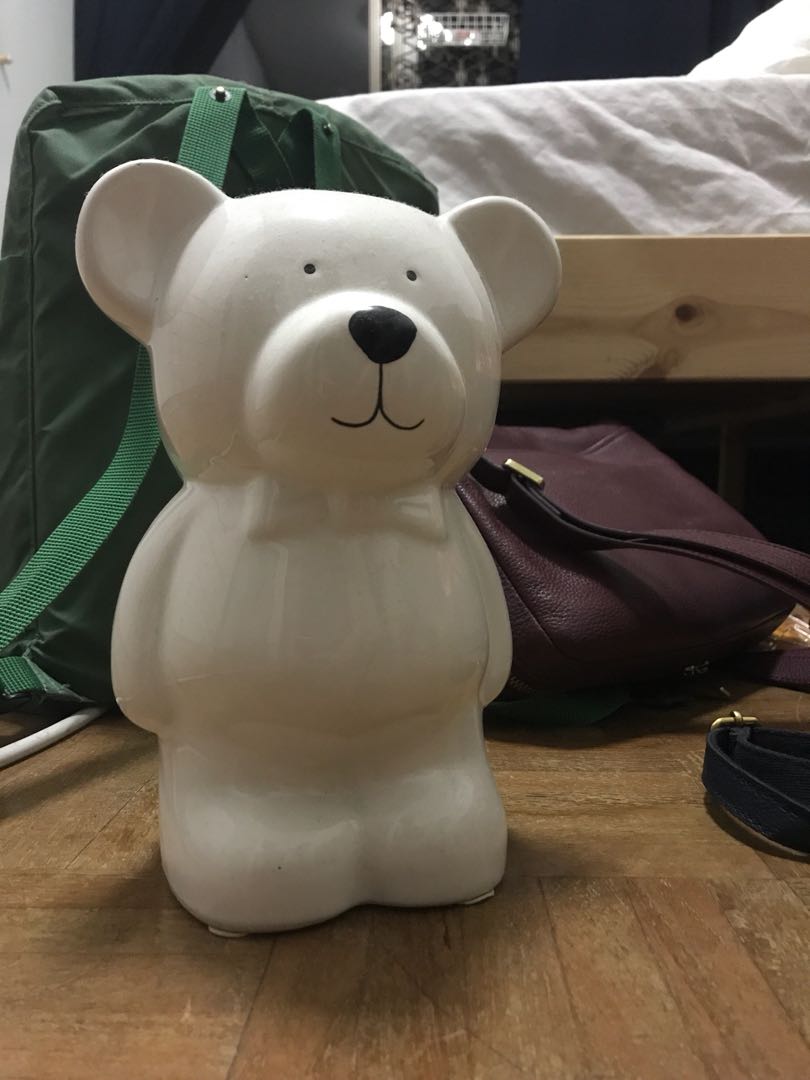 Drawable ceramic bear bank, Babies & Kids, Bathing & Changing, Baby ...