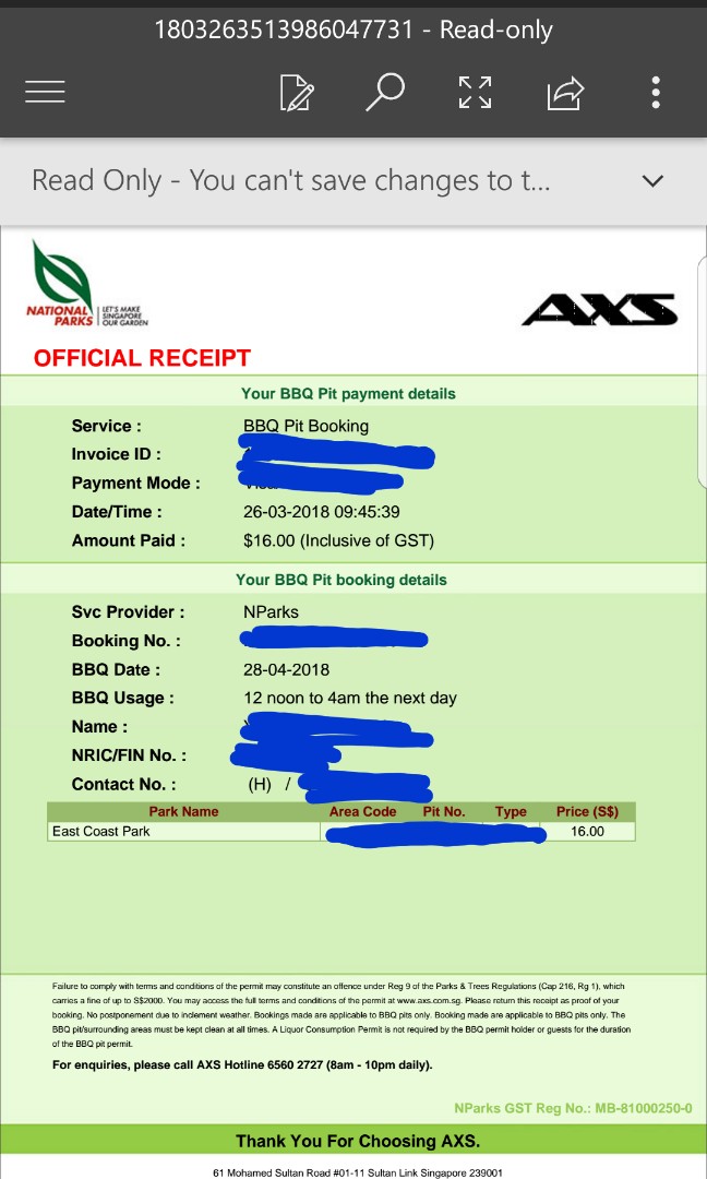 East coast park (ECP) bbq pit booking, Tickets & Vouchers, Vouchers on ...