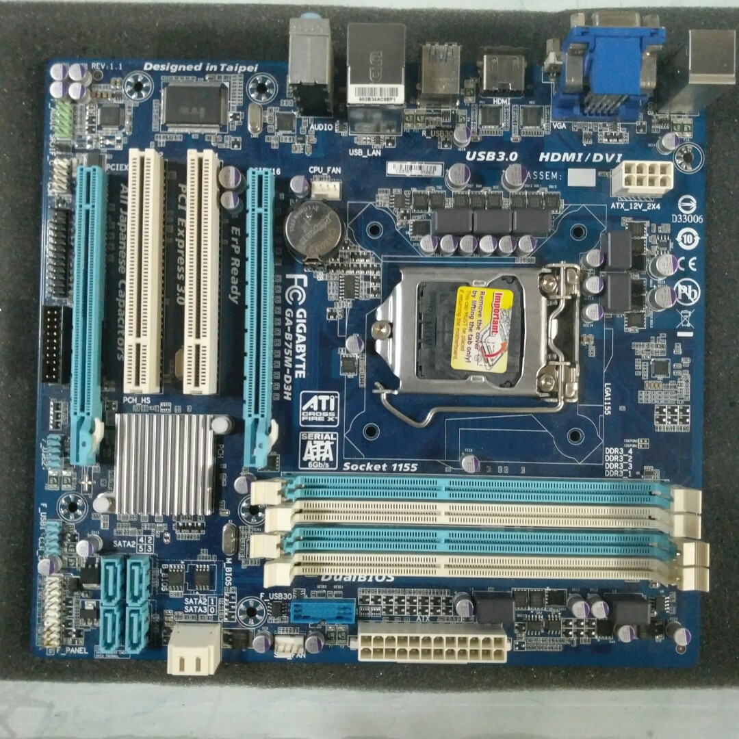 Gigabyte GA-B75M-D3H, Computers & Tech, Parts & Accessories, Computer ...