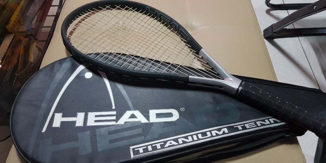 Head Titanium tennis racket, Sports Equipment, Other Sports Equipment ...