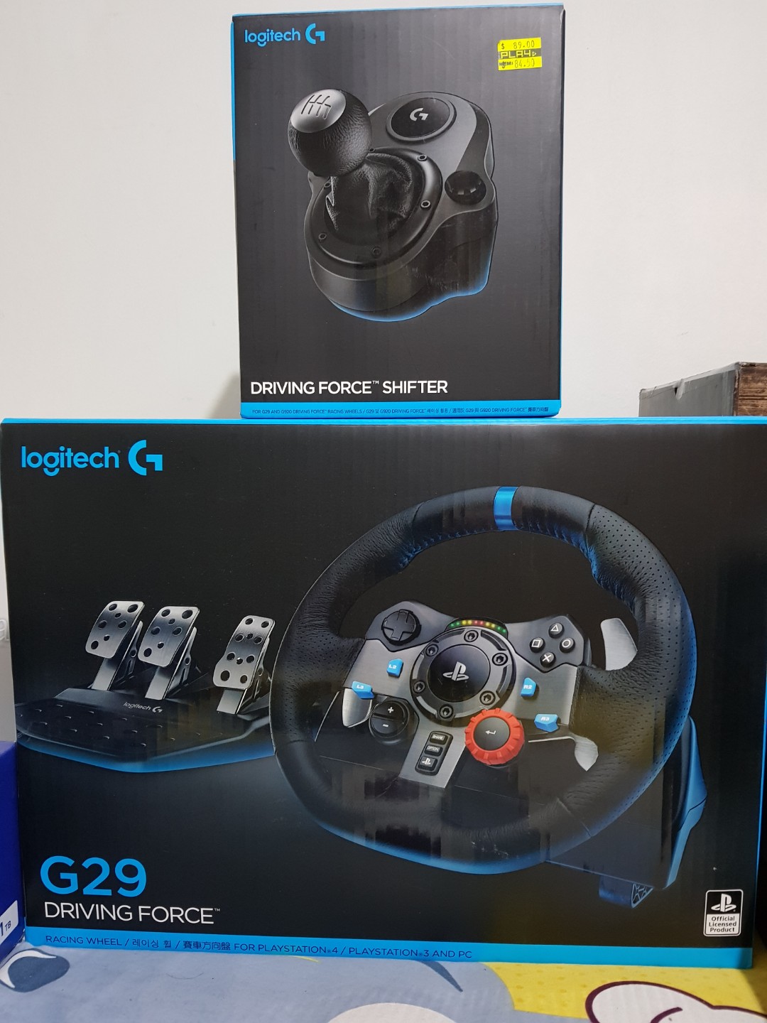 Logitech G29 Racing Wheel + Shifter, Video Gaming, Gaming Accessories ...