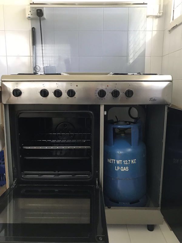 Turbo Incanto T9640WEL (XS) standing cooker, TV & Home Appliances ...