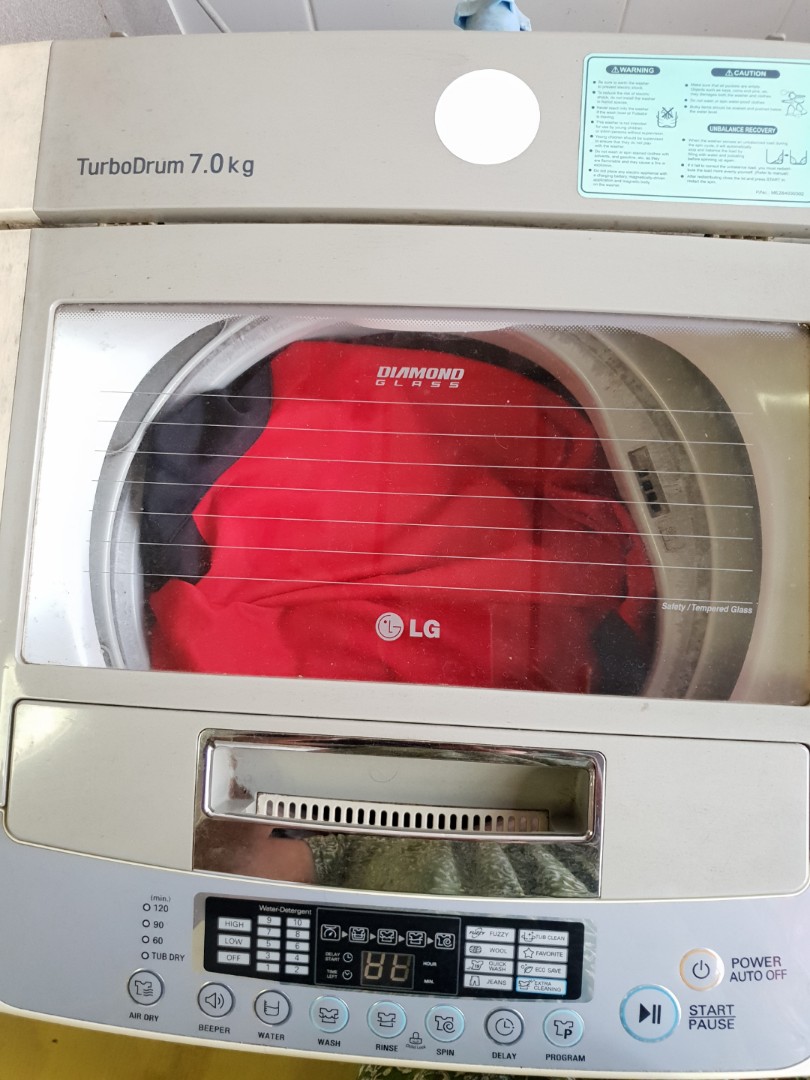 LG Washing machine, with free liquid detergent half litre, TV & Home ...